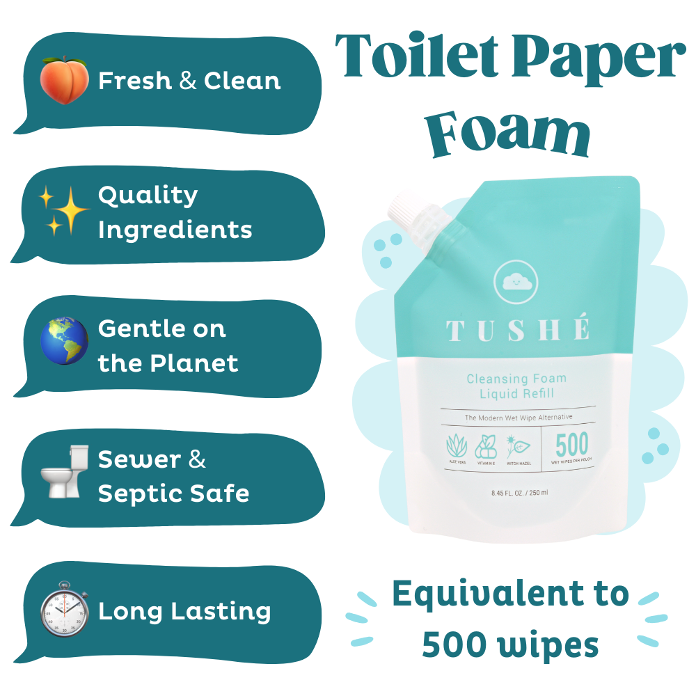 Tushé Official Site | Toilet Paper Foam Products